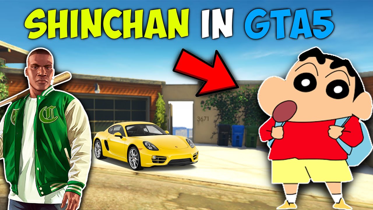 Franklin Meets Shinchan In Gta 5 - YouTube