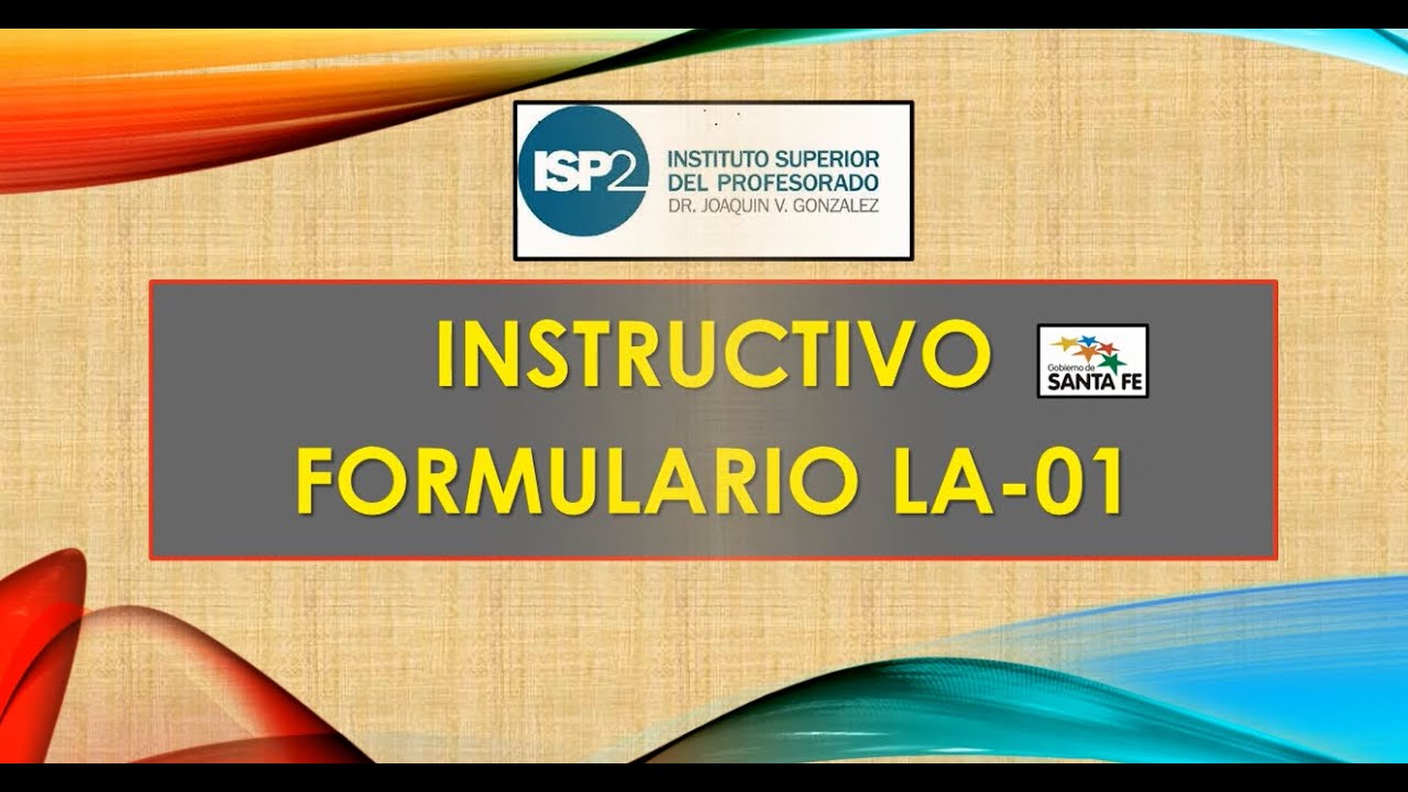 Instructivo LA 01 - YouTube