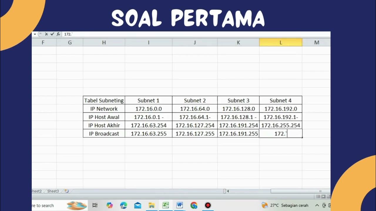 materi subnetting kelas B - YouTube