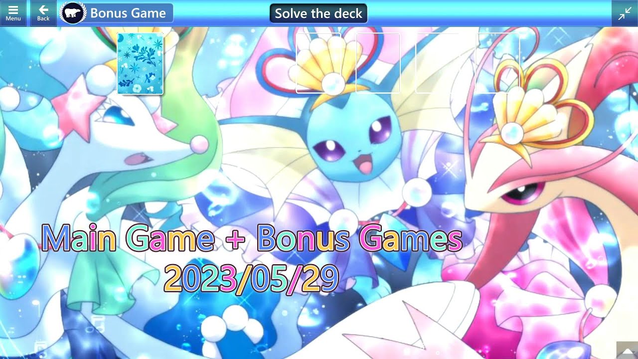 【Microsoft Solitaire Collection】Main Game + Bonus Games 2023/05/29 ...