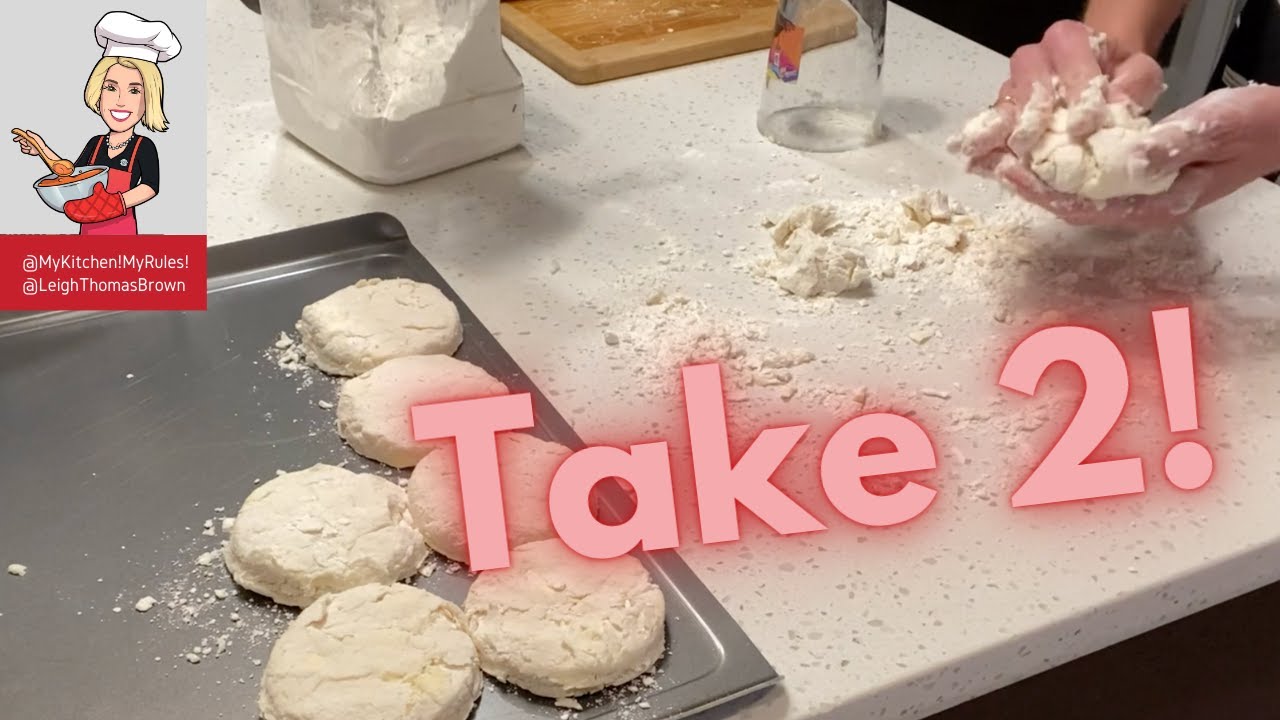 Southern Buttermilk Biscuits | Take 2! Fluffy, flaky biscuits! 🎉 - YouTube