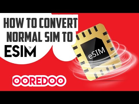 how to convert normal sim to esim ooredoo/ esim active process #esim ...