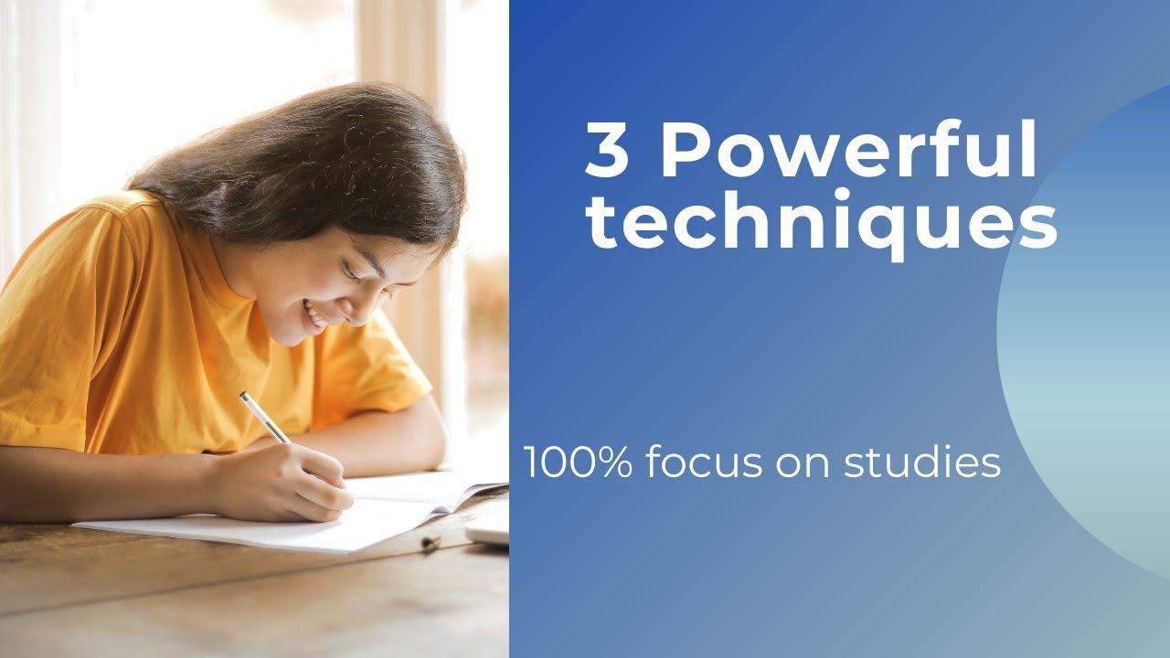 HOW TO CONCENTRATE ON STUDIES FOR LONG HOURS | 3 POWERFUL TECHNIQUES TO ...
