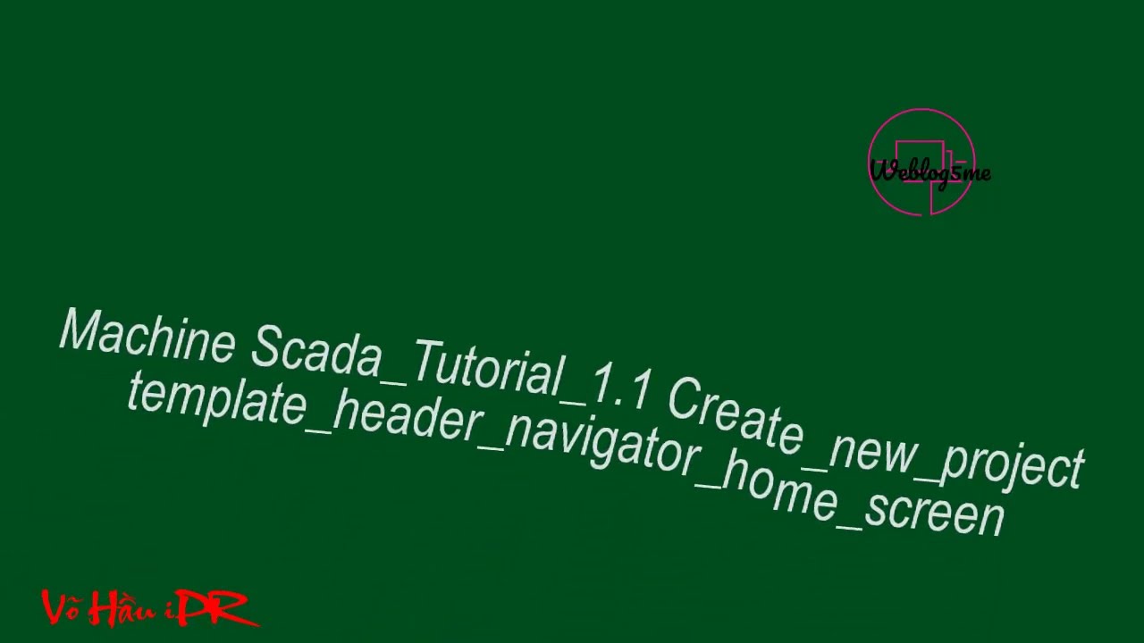 #02 [Machine Scada Tutorial] [Create new project] | Header navigator ...