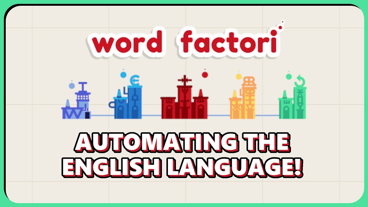 THIS IS WHEN FACTORIO DOES SCRABBLE! Word Factori - YouTube