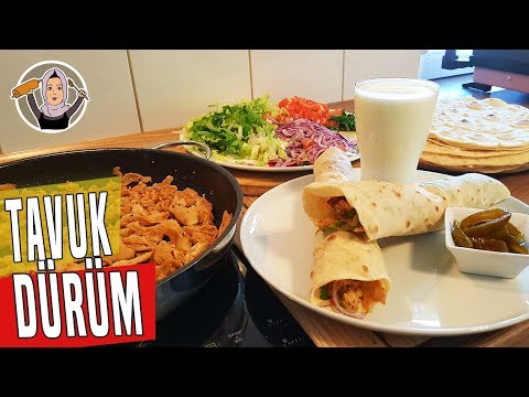 Tavuk Döner - Dürüm Tarifi(Evde kolay ve lezzetli bir tarif) | Hatice Mazı ile Yemek Tarifleri