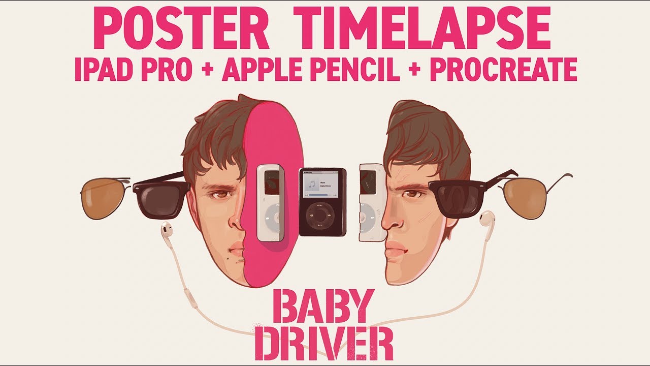 BABY DRIVER - Poster Timelapse - YouTube