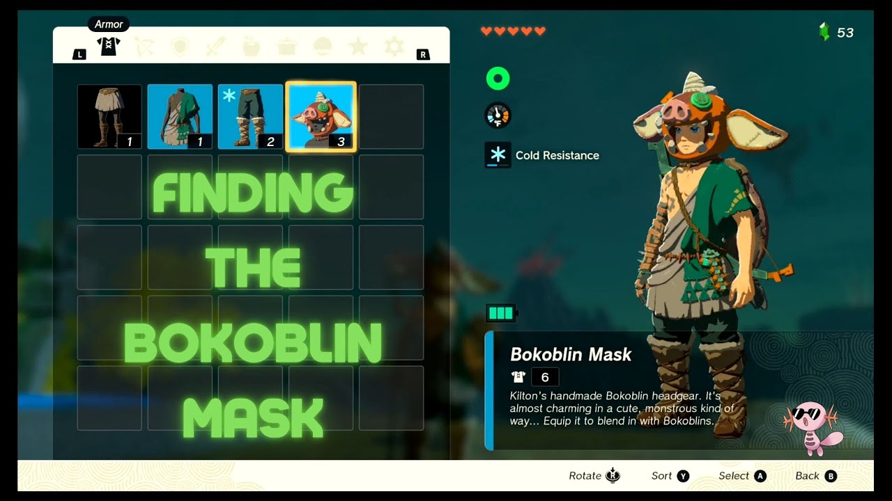 "If you can't beat em, join them" - How to obtain the bokoblin Mask ...