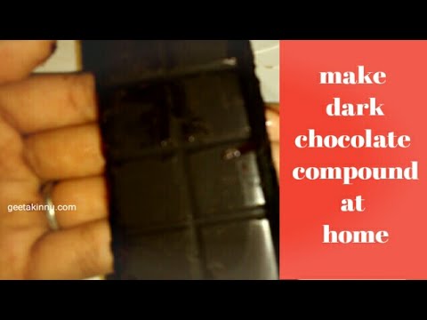 Dark chocolate compound |easy to make at home - YouTube