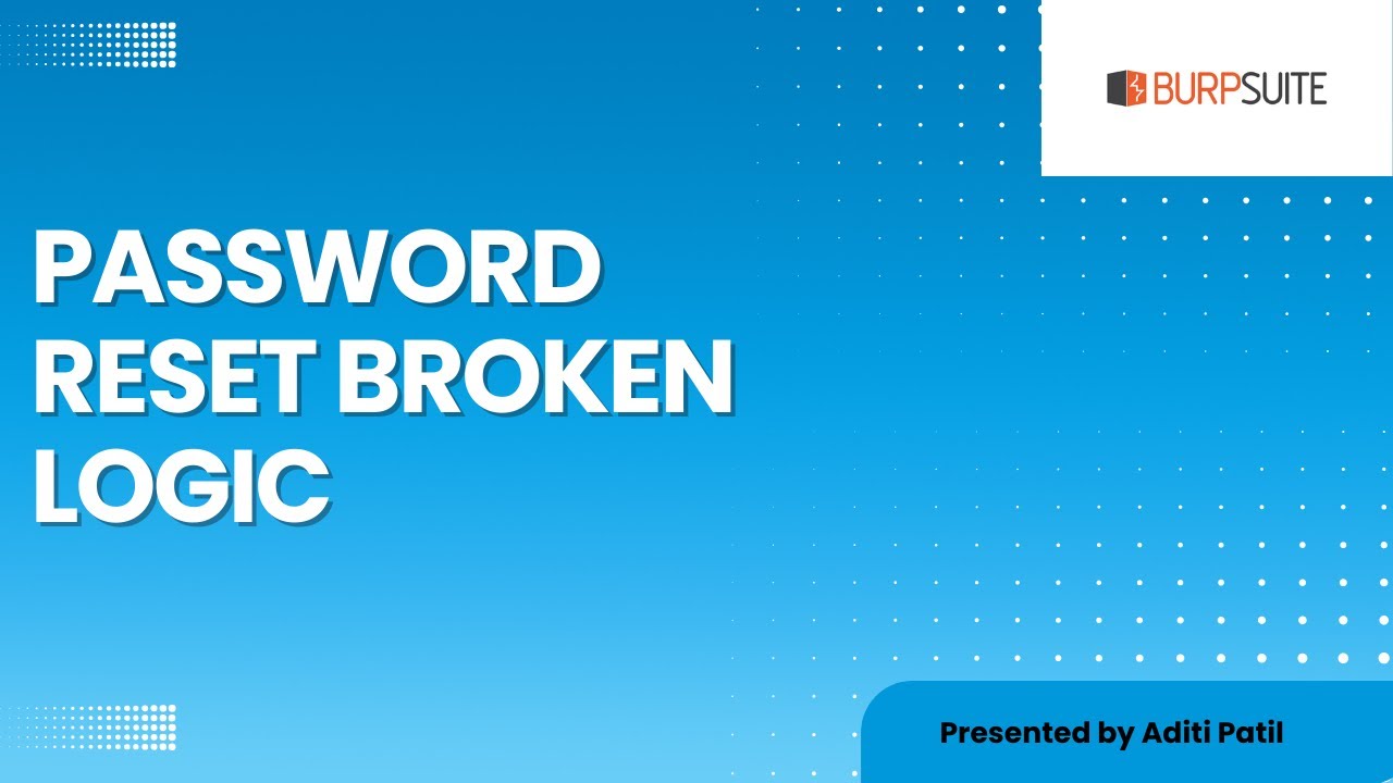 Password Reset Broken Logic - YouTube