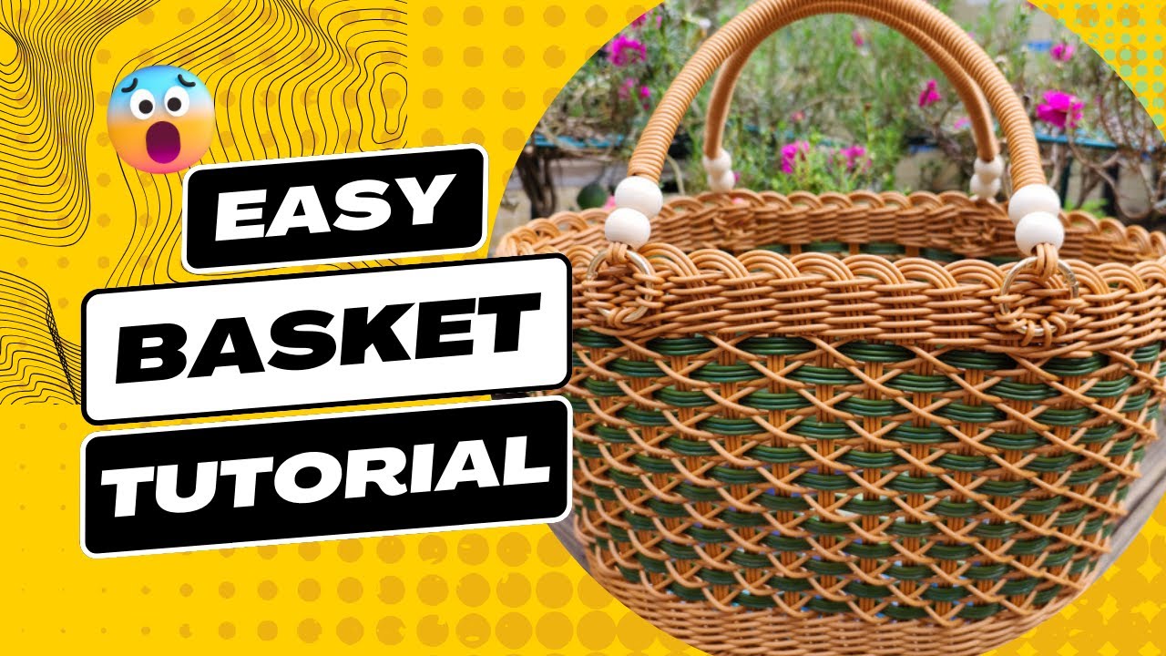 How to Weave a PE Rattan Bag for Beginner #craft #handmade #diy - YouTube