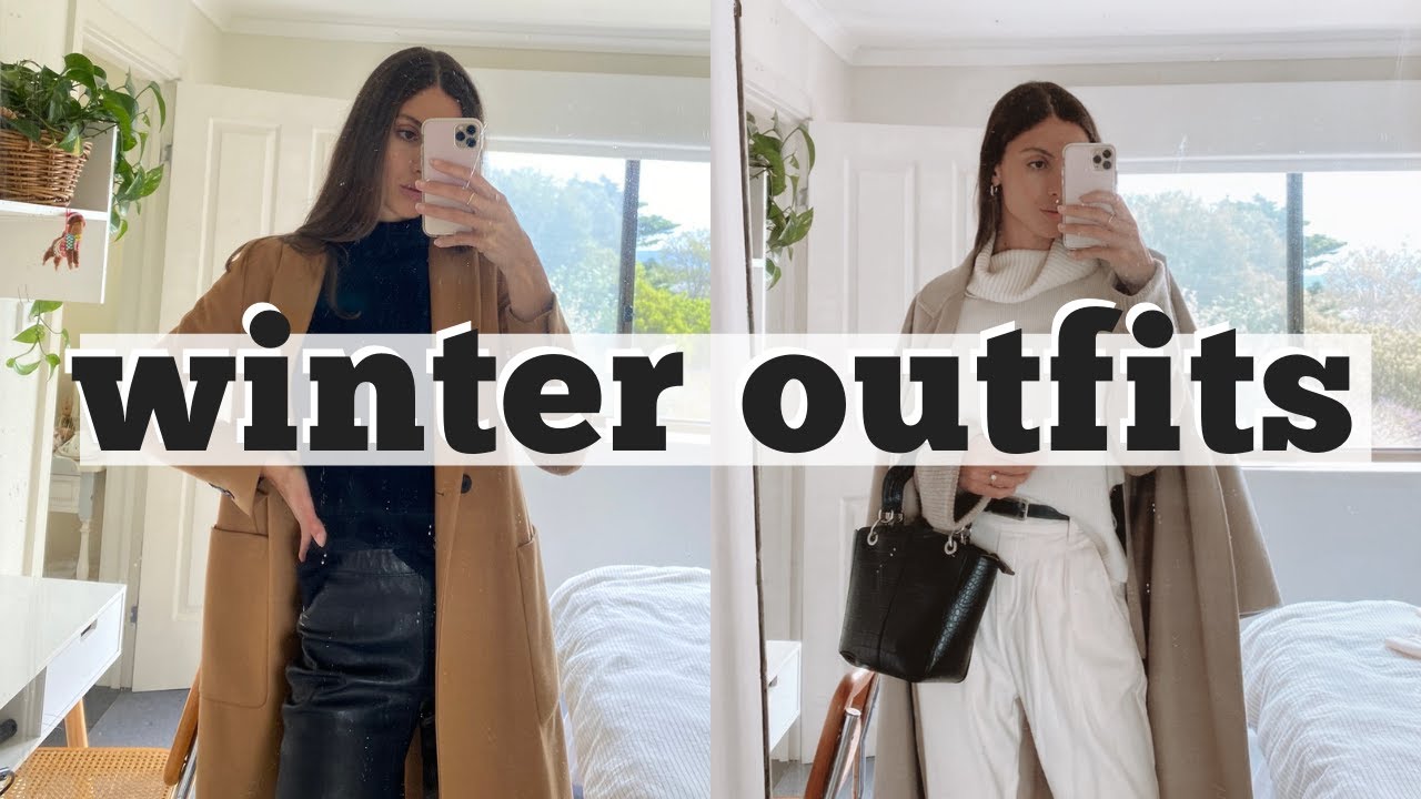 Minimal Outfits // WINTER LOOKBOOK - YouTube