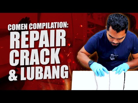 Cara tutup crack dinding dan lubang siling | Comen Compilation