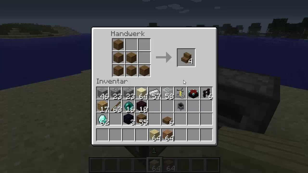 How To Minecraft - Spruce Wood Stairs - YouTube