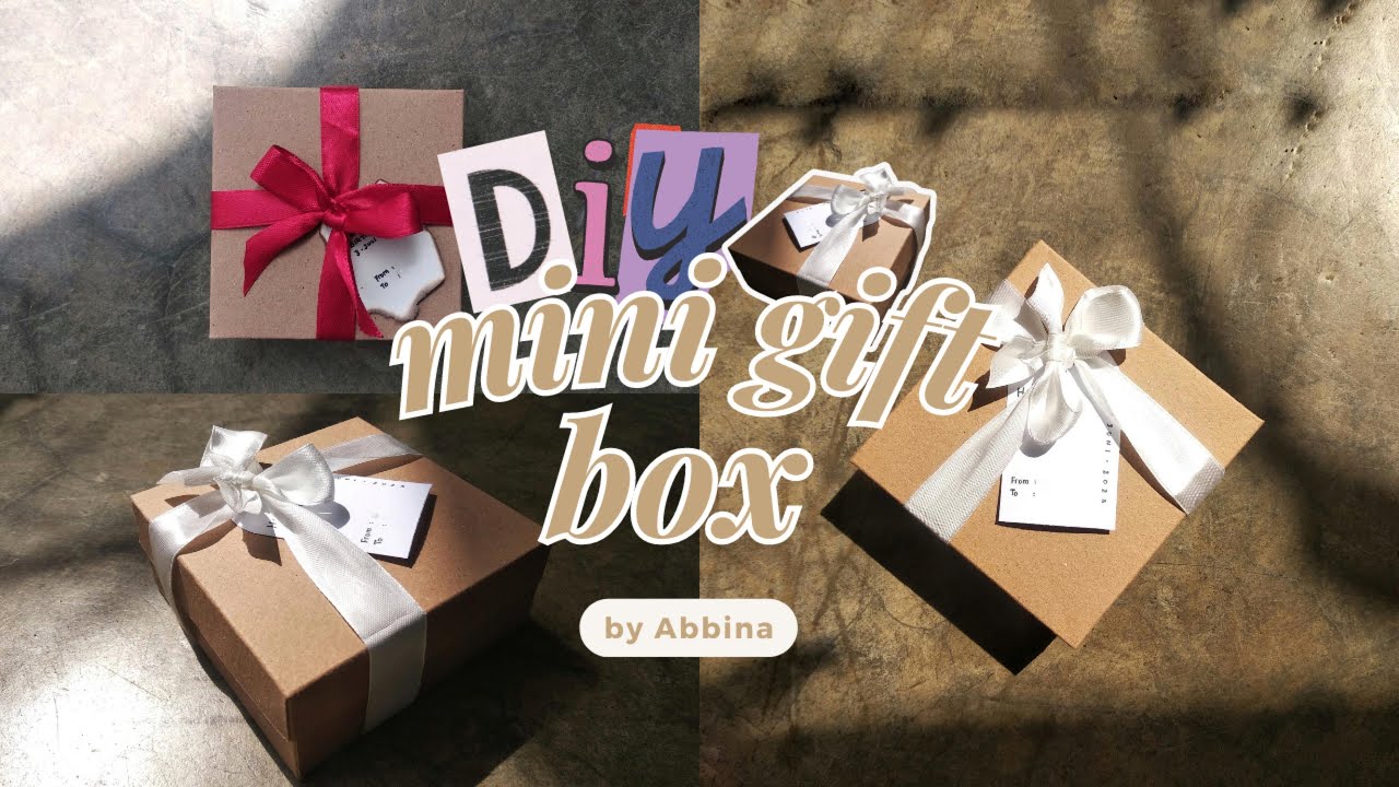 DIY Mini Box Gift - Holiday activities - YouTube