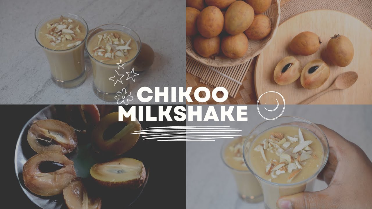 How to make Chikoo Milkshake😋 | चीकू मिल्कशेक | in just 2 Minutes ...