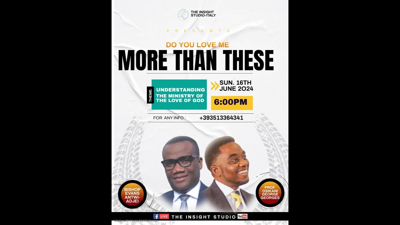 the FATHERS LOVE #osikanigeorgegeorges#theinsightstudio #BISHOP EVANS ...