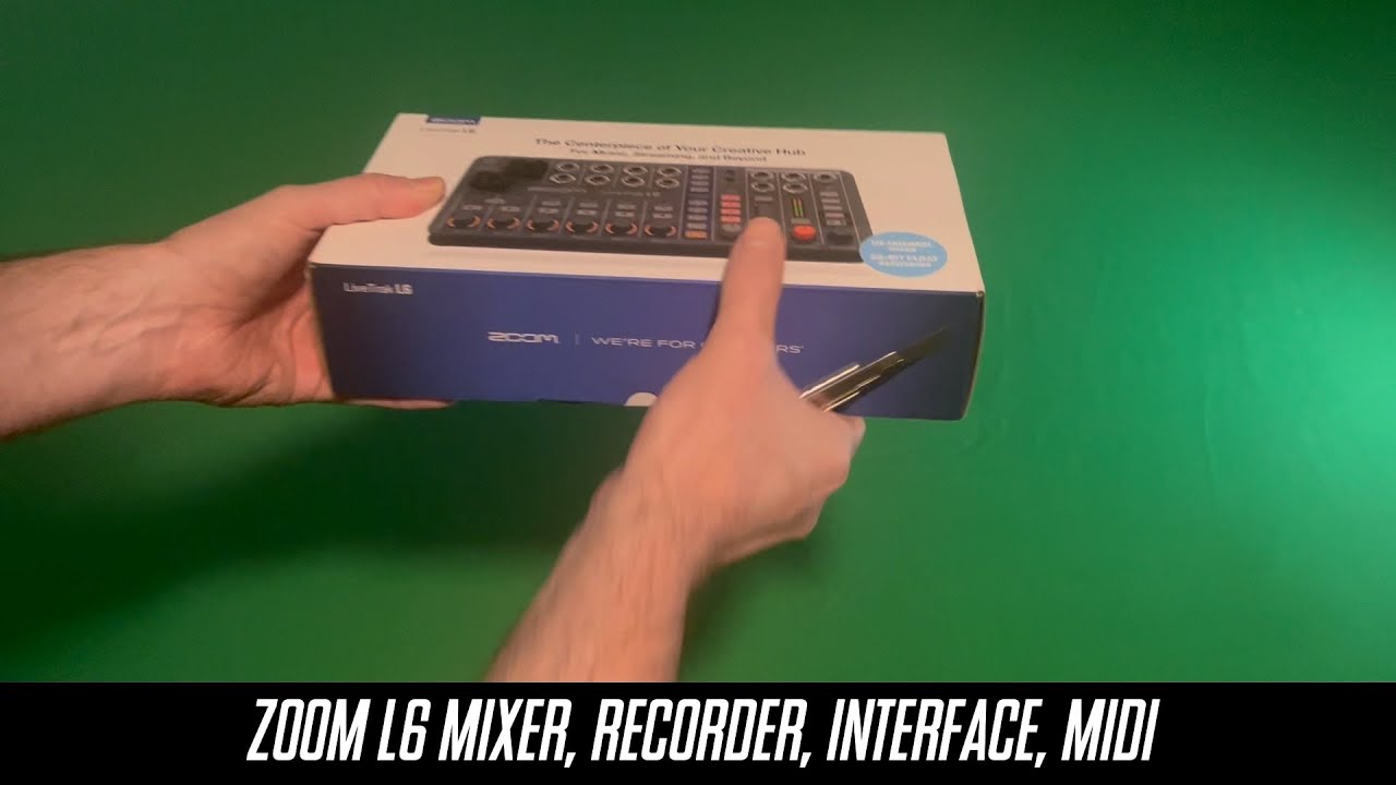 unboxing the zoom L6 mixer/recorder/interface - YouTube