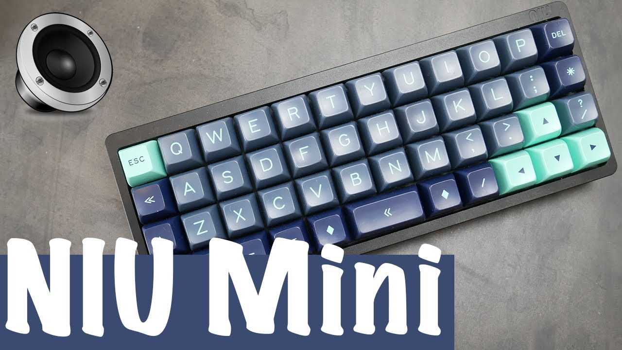 NIU Mini with Lubed Gateron Yellows - YouTube