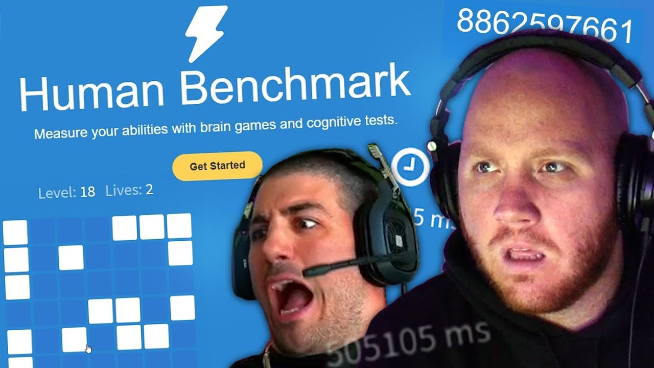 THE HUMAN BENCHMARK TEST! TIMTHETATMAN VS NICKMERCS! - YouTube