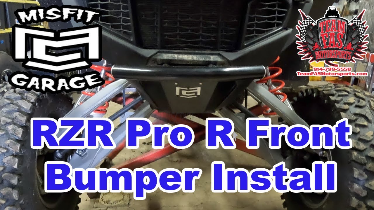 MisFit Garage's RZR Pro R Front Bumper: Step-by-Step Installation - YouTube