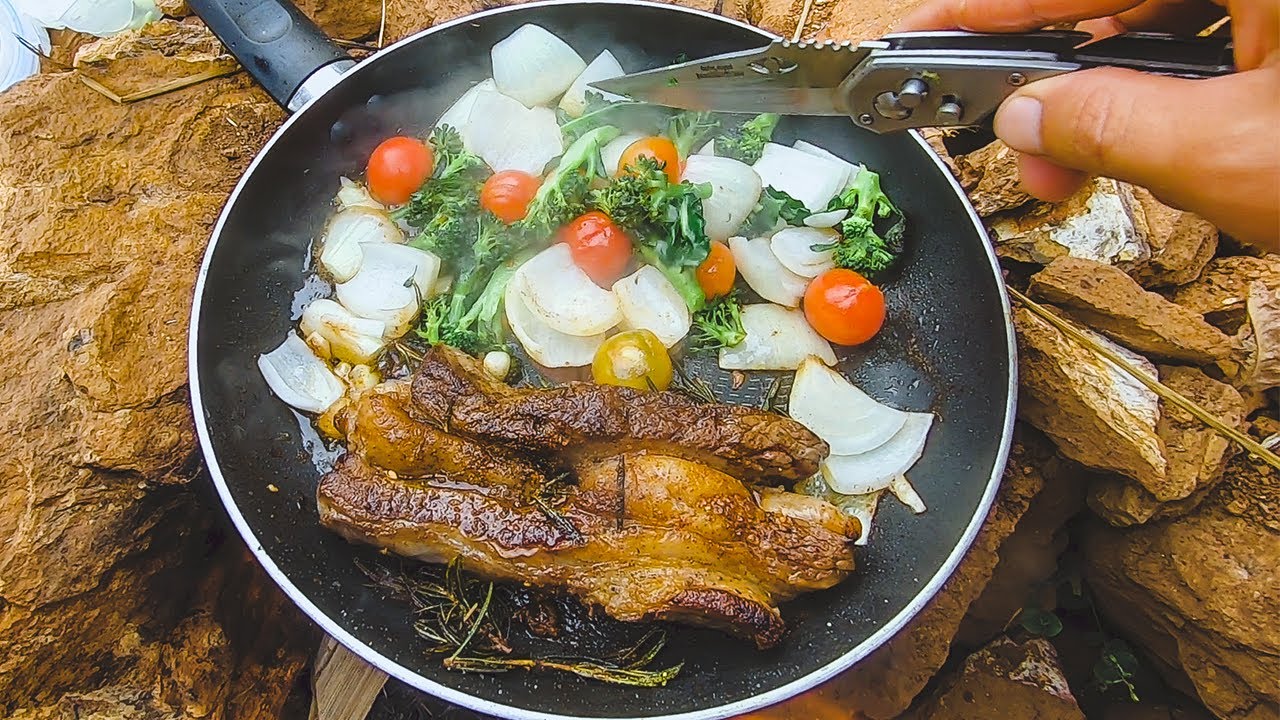Juicy Grilled Beef | Forest Cooking | ASMR | Relaxing Cooking | POV ...