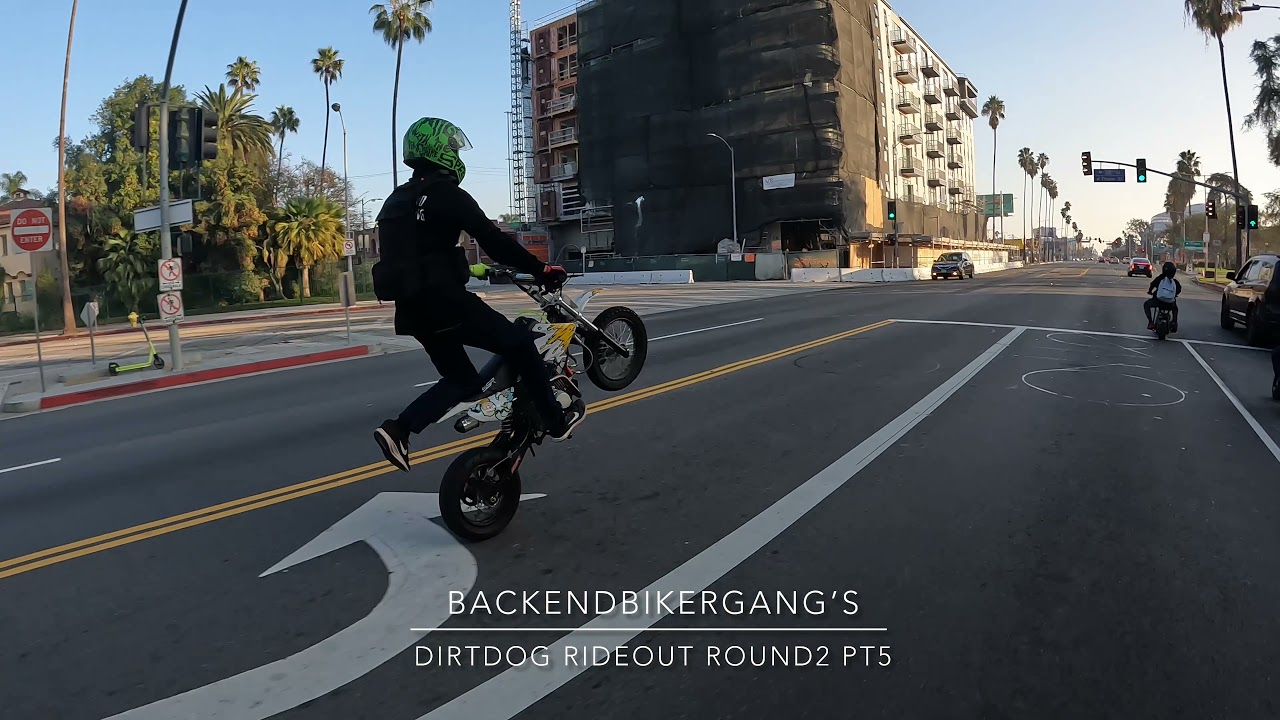 Mini Bikes Takeover 110s Freeway! - YouTube