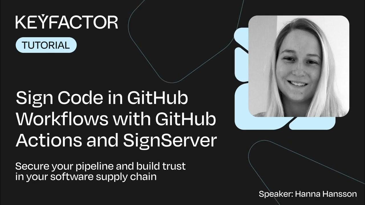 Sign Code in GitHub Workflows with GitHub Actions and SignServer - YouTube