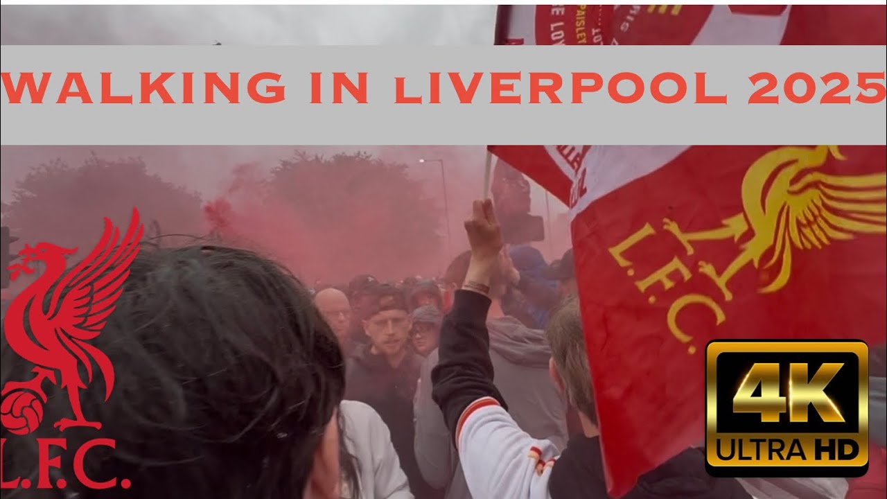 Walking Through The Streets of Liverpool FC Parade 2025 | WALKING TOUR ...