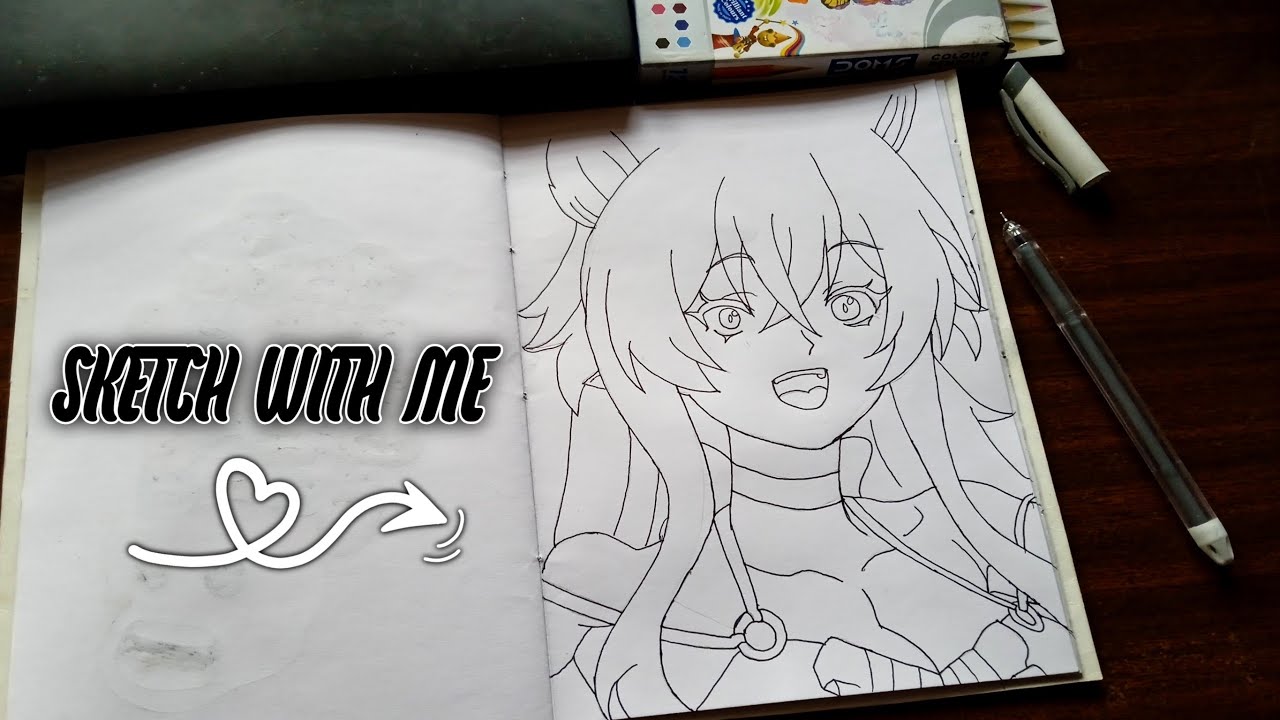 Sketch with me - Fenrys line art / Chillin in Another World with Level ...