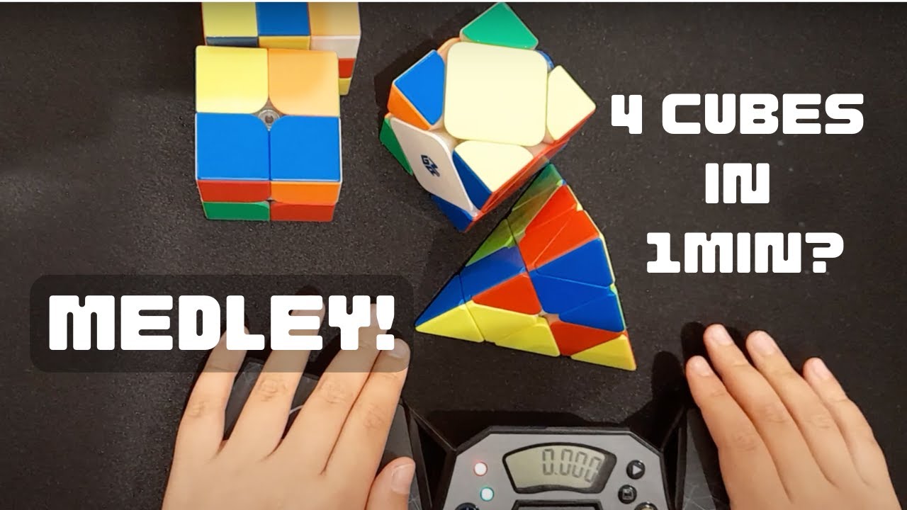 Speed Cubing Medley! Pyraminx, 2x2, 3x3 & Skewb - YouTube