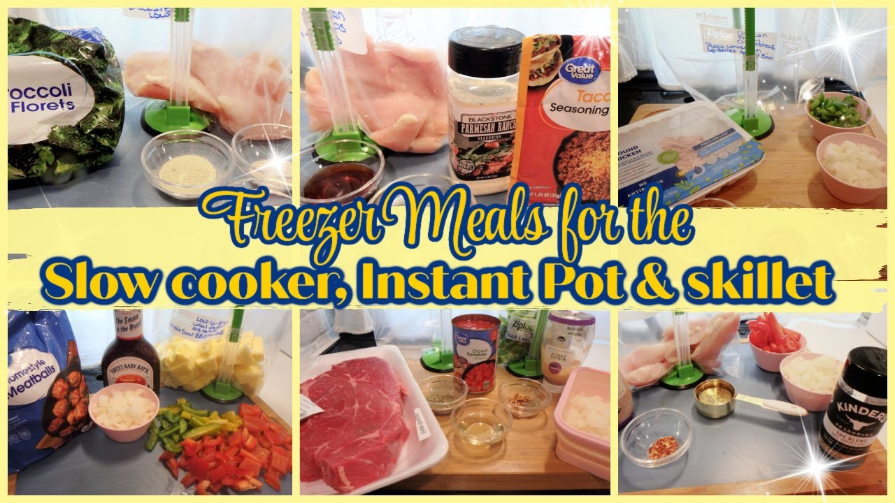Freezer Meals for Instant Pot, Slow Cooker & Skillet - YouTube