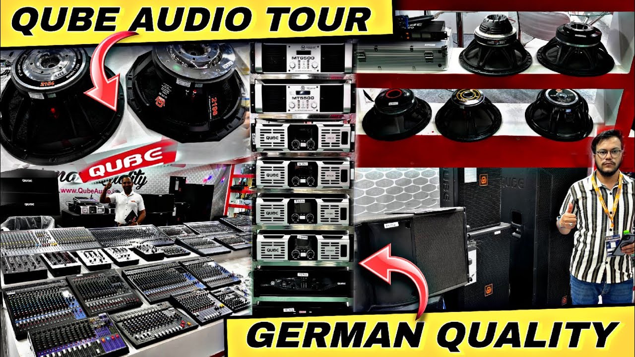 Qube Audio 🔥- Dj amplifier, speaker, mixers, uhf mics, cabinets, liner ...