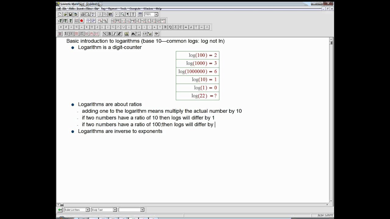 Basic Intro To base 10 Logarithms YouTube Basic Intro To base 10 Logarithms YouTube