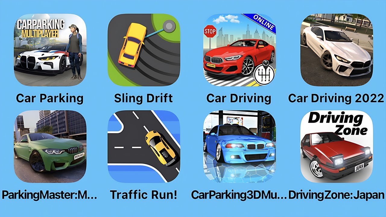 Car Parking, Sling Drift, Car Driving and More Car Games iPad Gameplay ...