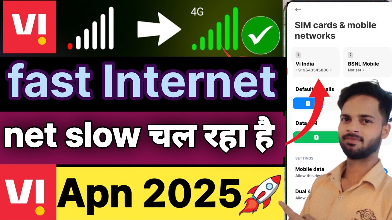 Vi Sim data on but internet nahi chal raha hai | vi sim internet slow problem solution | vi sim ...