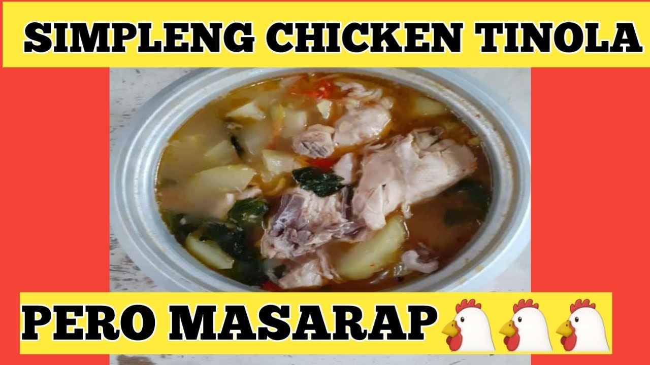 HOW TO COOK SIMPLE CHICKEN TINOLA SA RICE COOKER /MY OWN STYLE COOKING ...