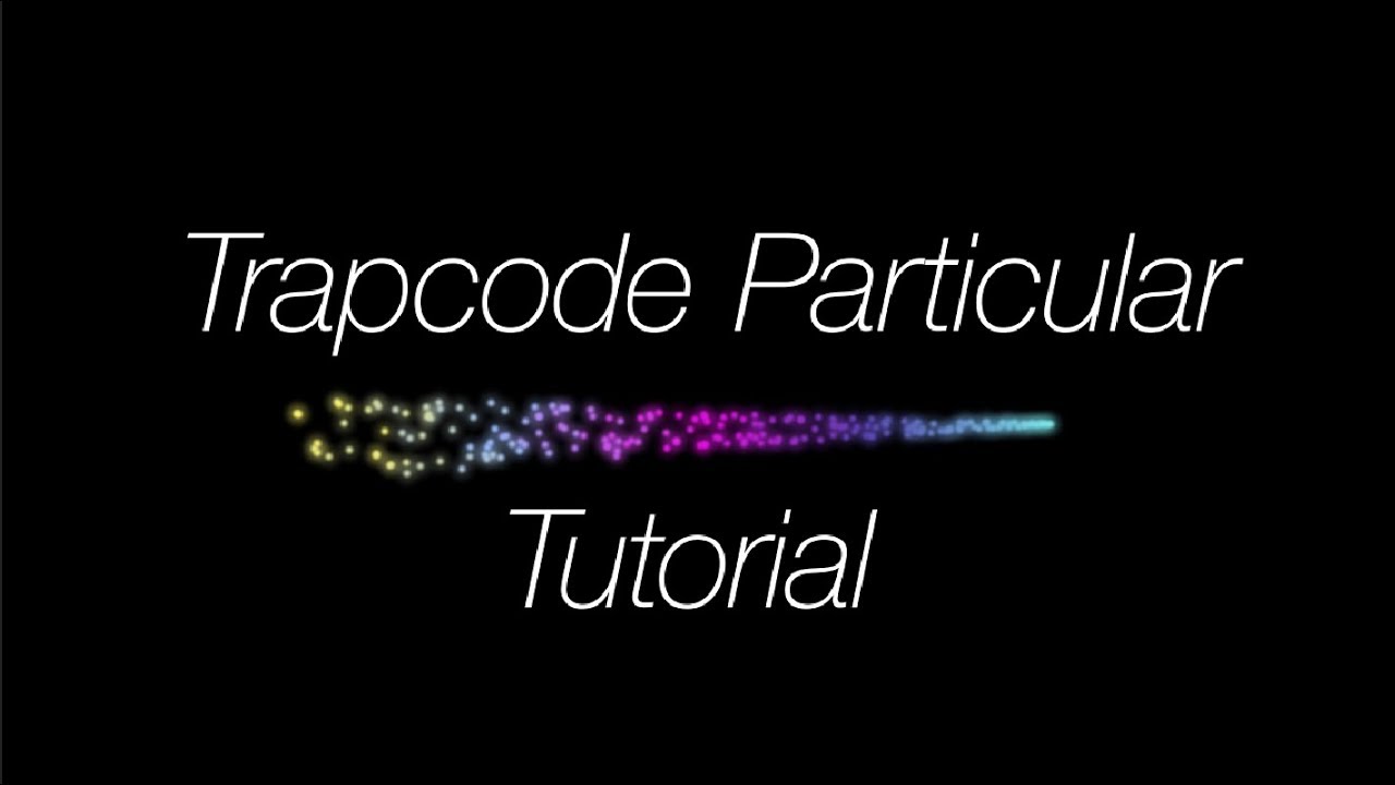 Trapcode Particular | ae tutorial - YouTube