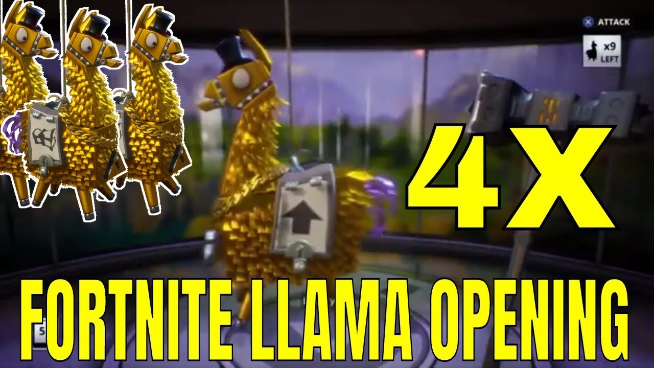 We got golden llamas & we got victory on (Fortnite) - YouTube