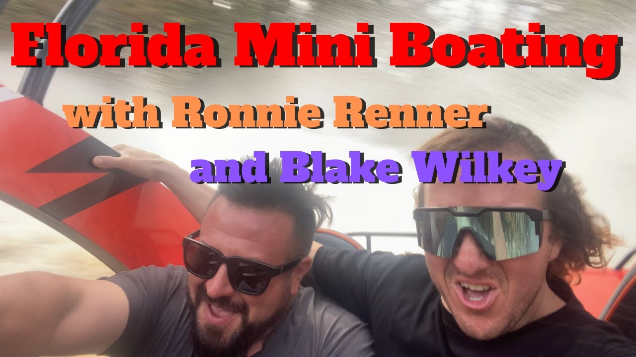 Mini boating on the Withlacoochee River with Ronnie Renner and Blake ...