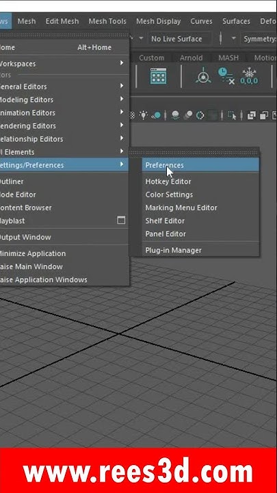 How to Change the Working Units in Maya 2023 #shorts #rees3d #maya - YouTube