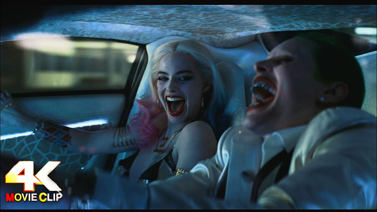 Suicide Squad (2016) - Batman Chasing Joker and Harley chase scene 4K ...