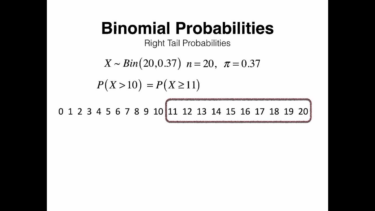 Example - Binomial Right Tail - YouTube