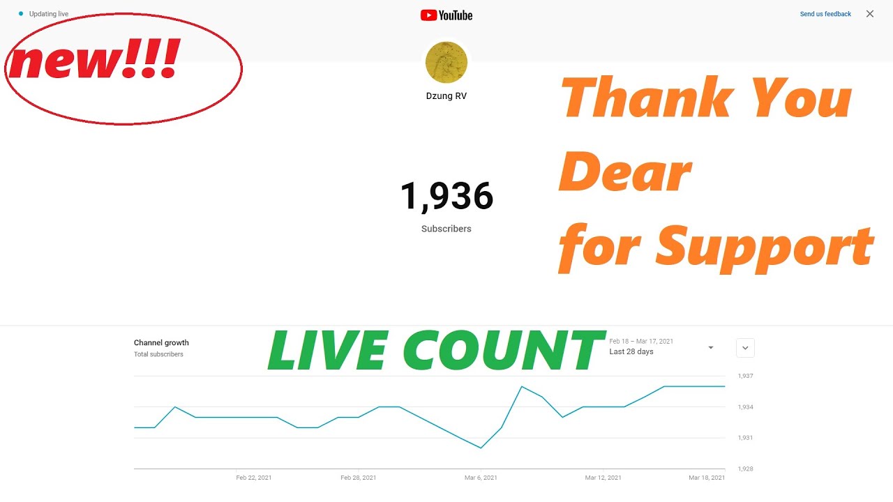 See LIVE Count (Real time) Subscriber in Studio Youtube Updates - No ...