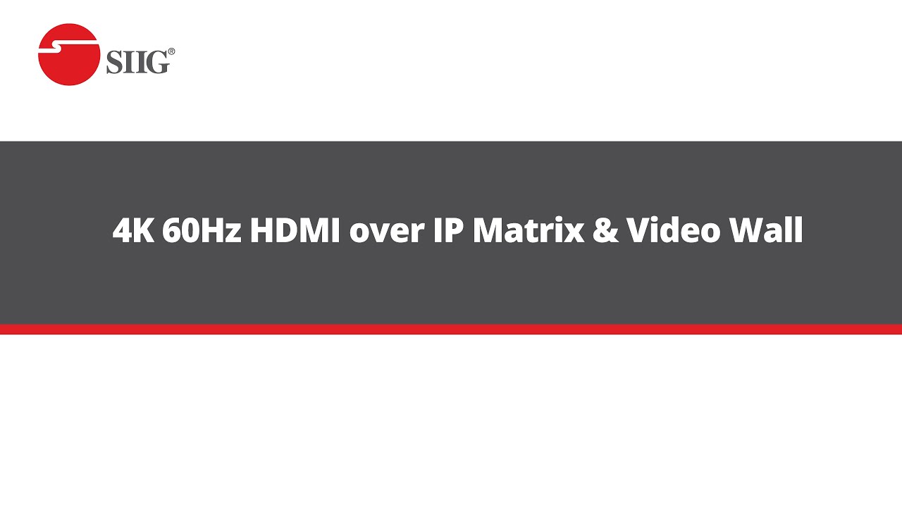 SIIG Over IP Setup Demo 2022 (Short Version) - YouTube