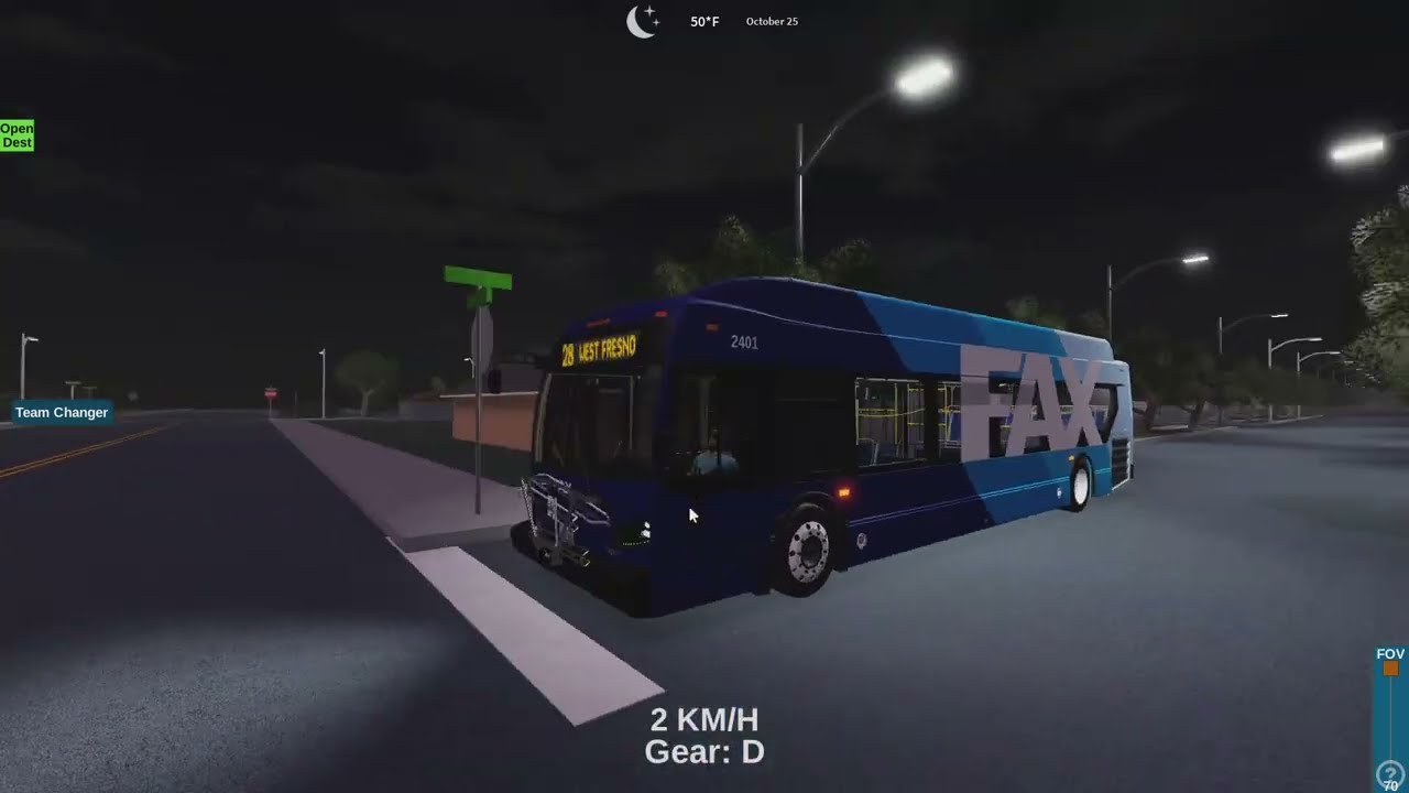Roblox Central Bus Simulator Fresno CA FAX Transit Route 28 To Crystal ...