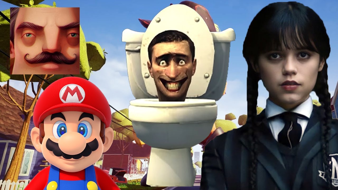 Hello Neighbor - New Secret Neighbor Skibidi Toilet Wednesday Addams ...