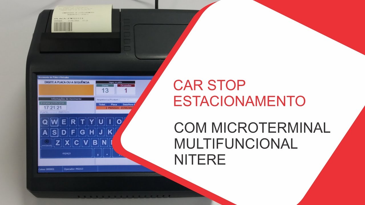 CarStop Estacionamentos - Com Terminal Multifuncional TMF 101 IS - YouTube
