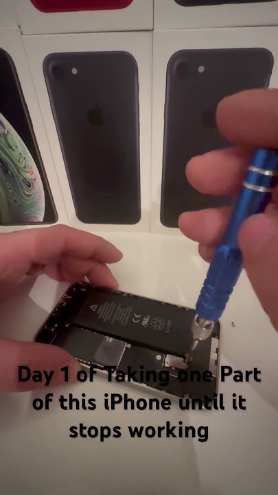 Taking one Part everyday of this iPhone until it Stops working #shorts #apple #appleiphone #asmr ...