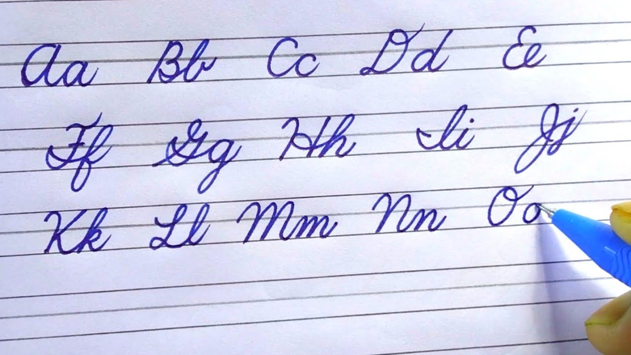 Cursive writing for beginners | cursive writing a to z | joint cursive ...